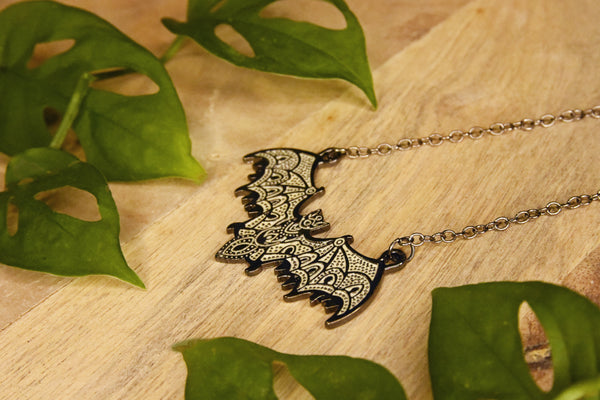 Ornate Bat Necklace – Bat World Store